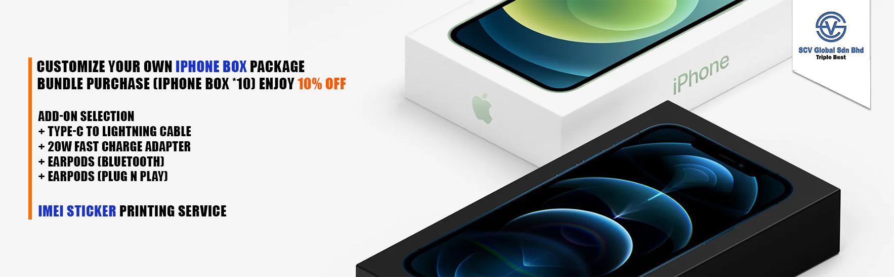 APPLE : iPhone Box Only | Scv Global