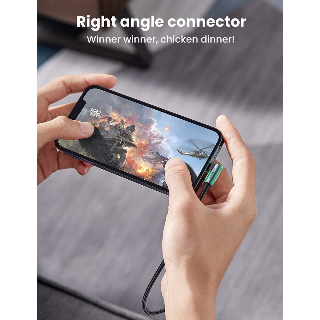 UGREEN USB-A To Right Angle Lightning Cable 1M | Scv Global